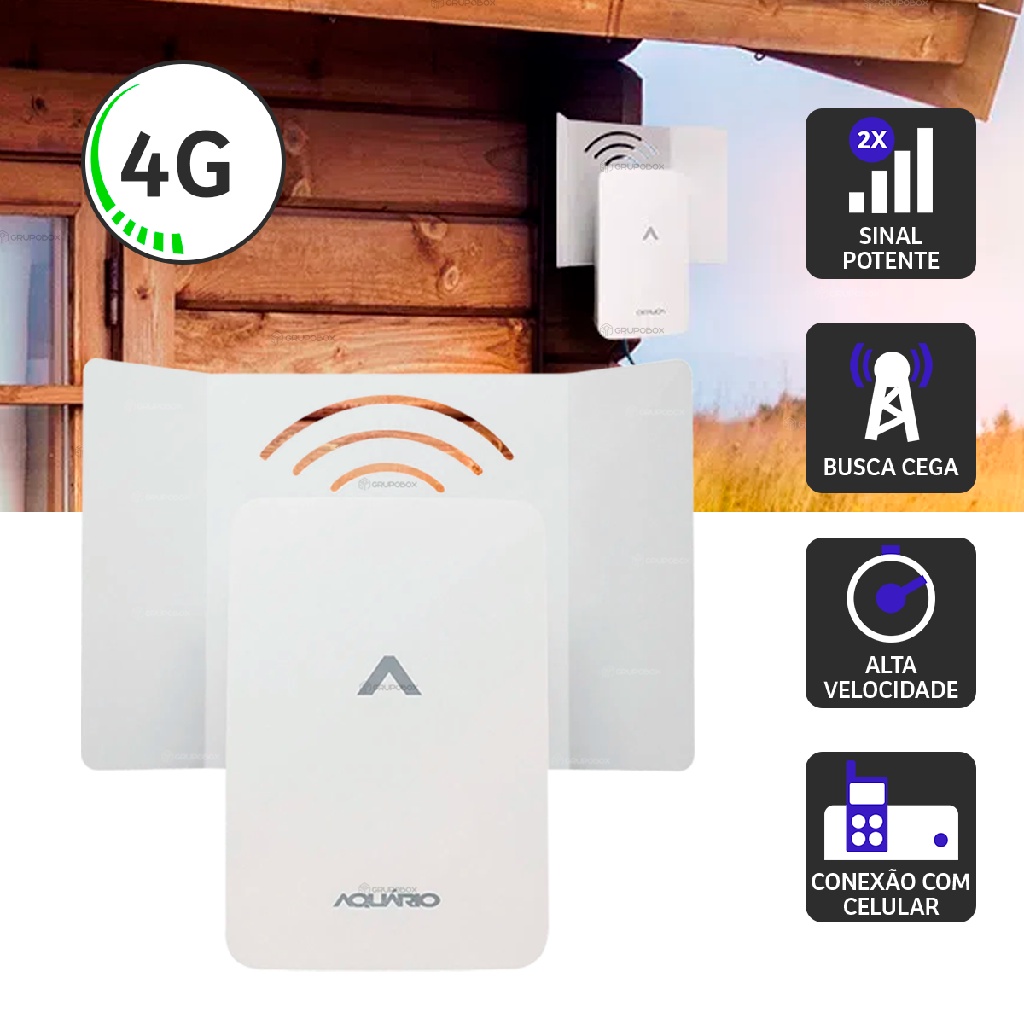 Modem Amplificador Externo 4G Internet Rural CPE-4000 | Shopee Brasil