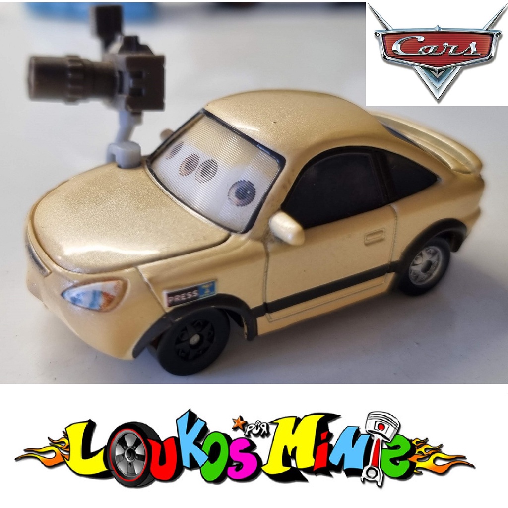 Disney Cars Tim Rimmer Lenticular Eyes Reporters Loose | Shopee Brasil