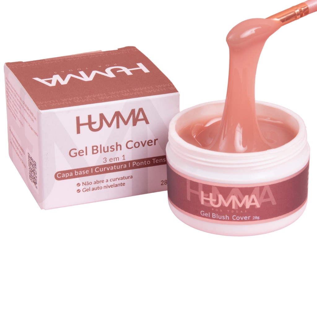 Gel Para Unhas Humma Blush Cover 3 Em 1 unhas de gel - 28g | Shopee Brasil