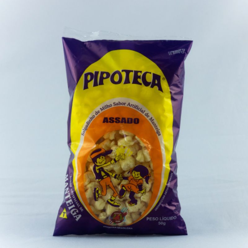 salgadinho Pipoteca sabor Manteiga 110g. | Shopee Brasil