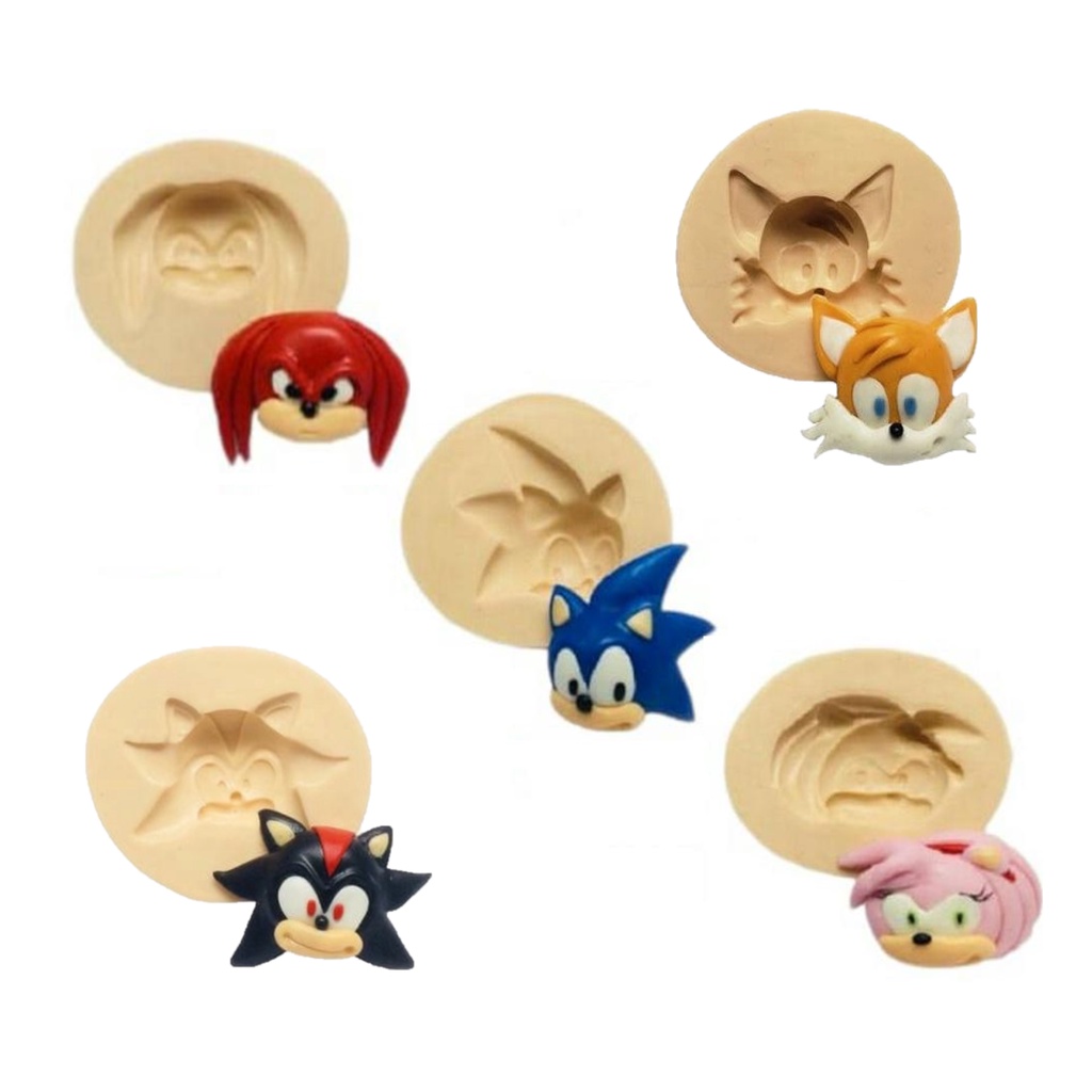 Molde De Silicone Personagens Sonic | Shopee Brasil