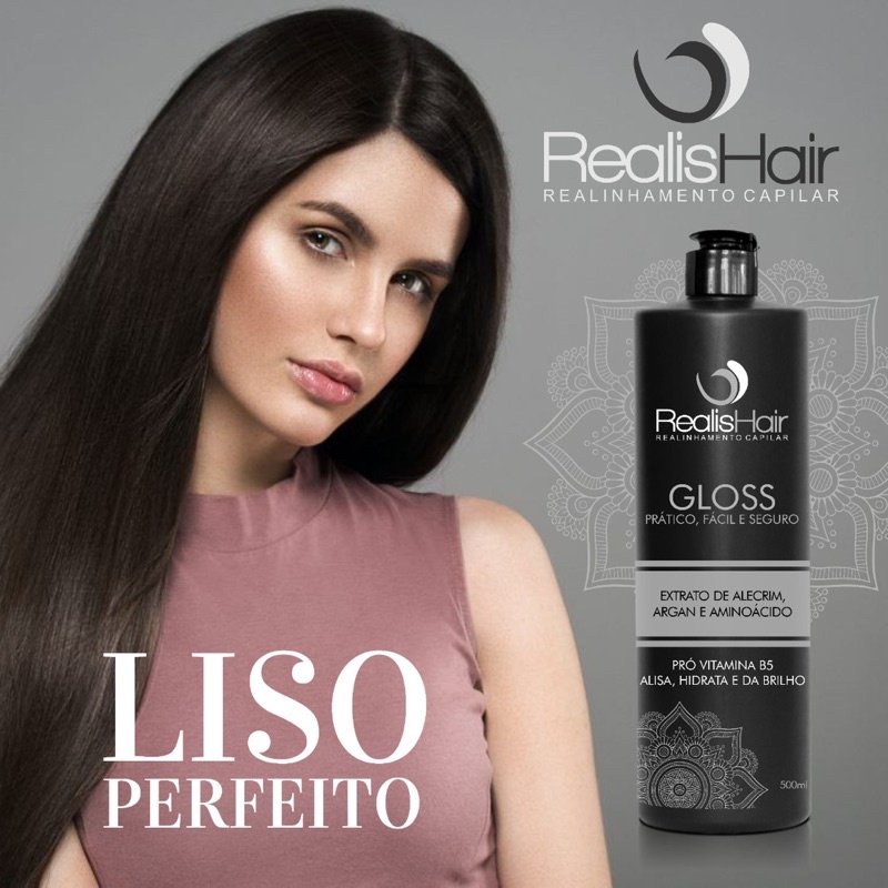 Progressiva Realishair Gloss S/ Formol Efeito Fioterapia Liso Escorrido ...