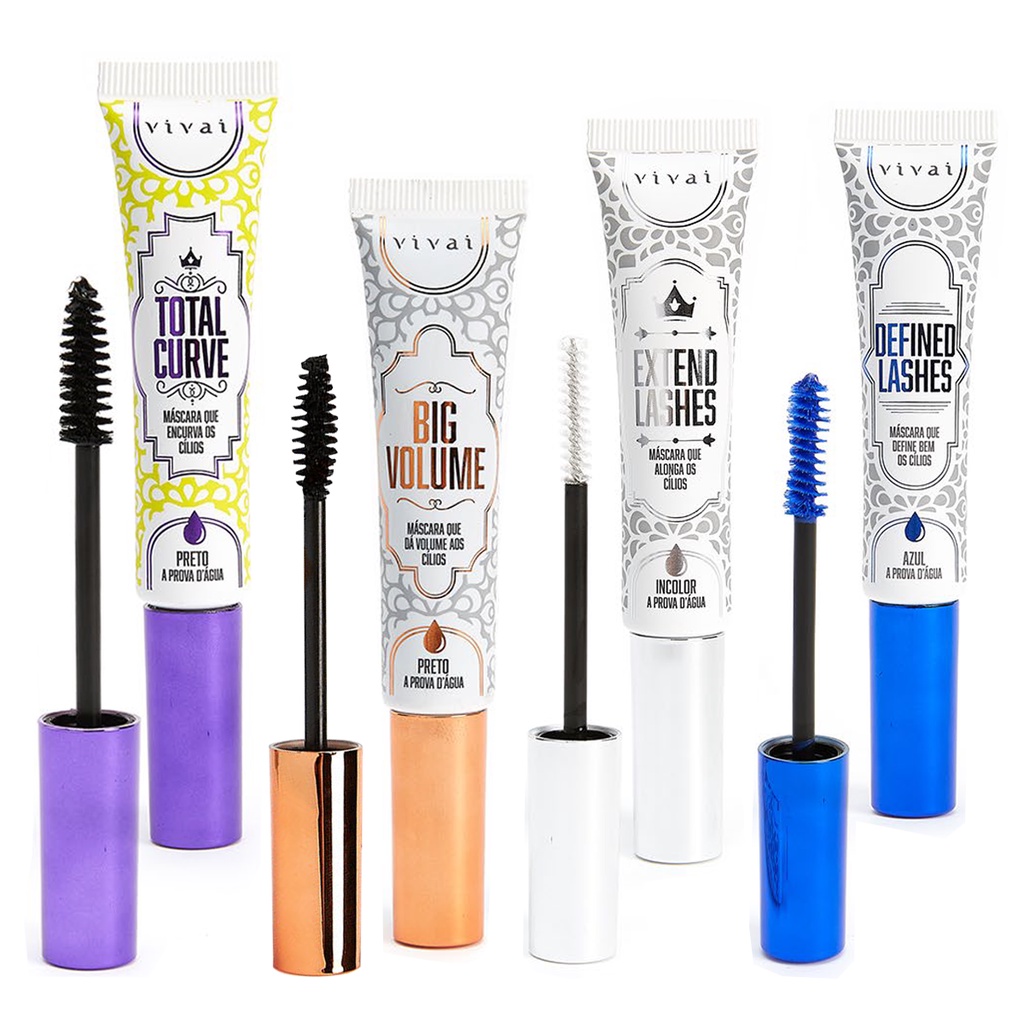 Máscara de Cílios Define Big Volume Vivai a Prova D'água | Shopee Brasil