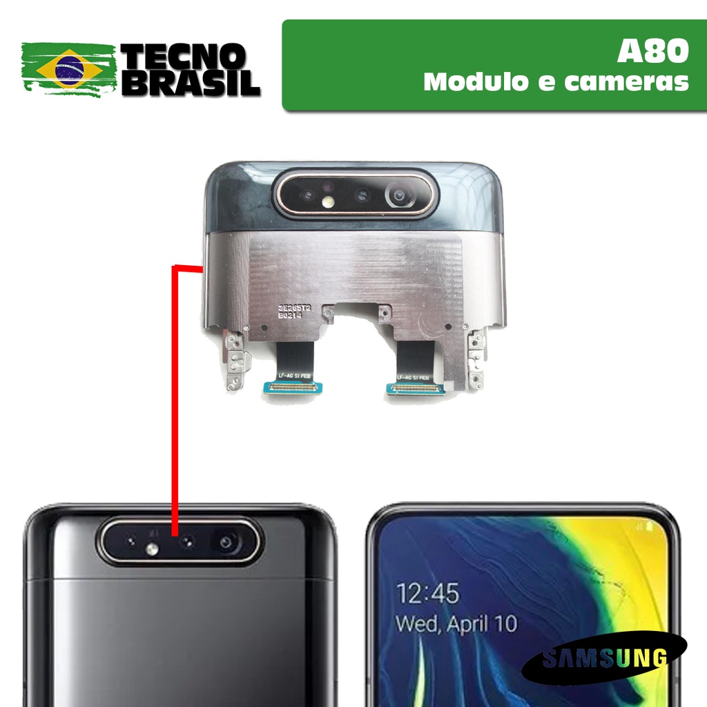 Modulo e càmeras ORIGINAIS celular SAMSUNG modelo A80 | Shopee Brasil