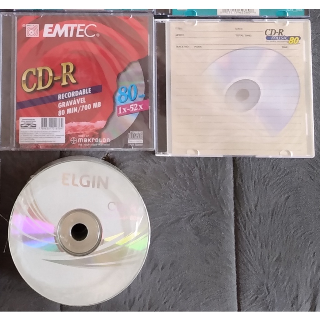 Lote 27 Cd-R Virgens Elgin Emtec | Shopee Brasil