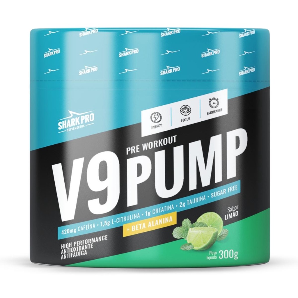 Shark V9 Pump Pré Treino 300g Sabores Shark Pro | Shopee Brasil