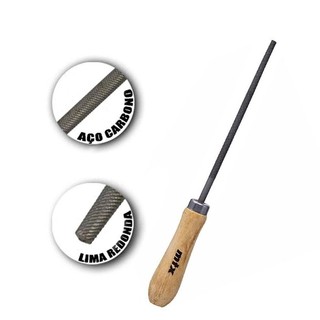 Lima Redonda Profissional 4" - 100 MM, Cabo De Madeira | Shopee Brasil