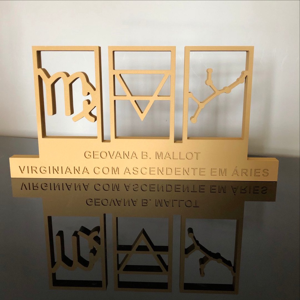 Placa Personalizada Decorativa Signo Virgem Com Nome | Shopee Brasil