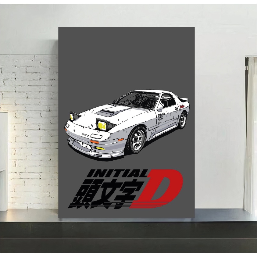 Quadro de mdf poster moldura Anime, Mangá, Initial D | Shopee Brasil