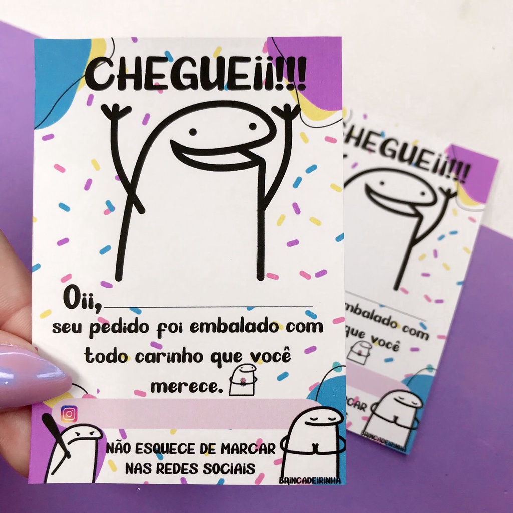 Postal/cartão de agradecimento Flork divertido para mimar seus clientes ...