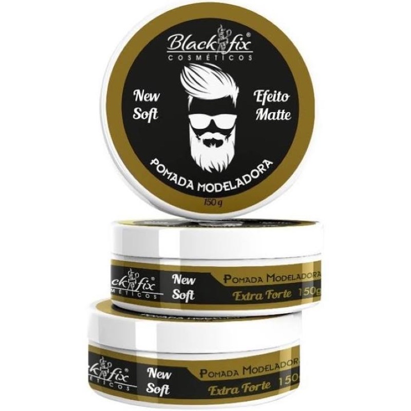 Pomada Para Cabelo Soft 130G- Efeito Matte - Black Fix | Shopee Brasil