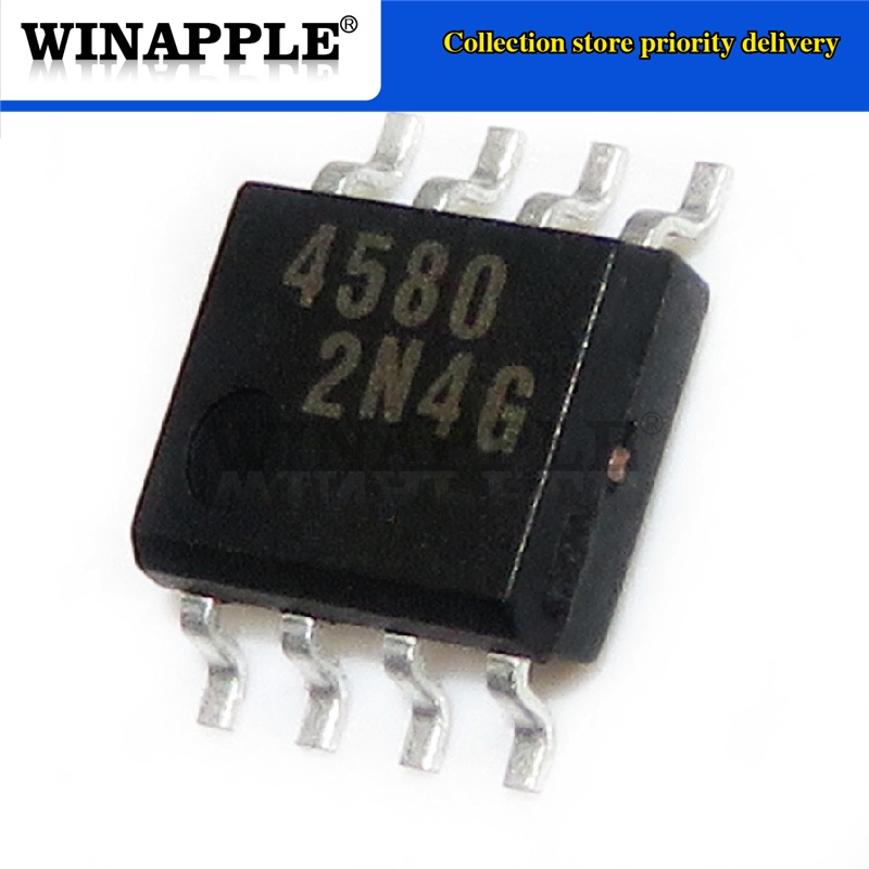 10 PCS NJM4580M JRC4580 4580D 4580 SOP-8 Amplificador Operacional Duplo Em Estoque | Shopee Brasil