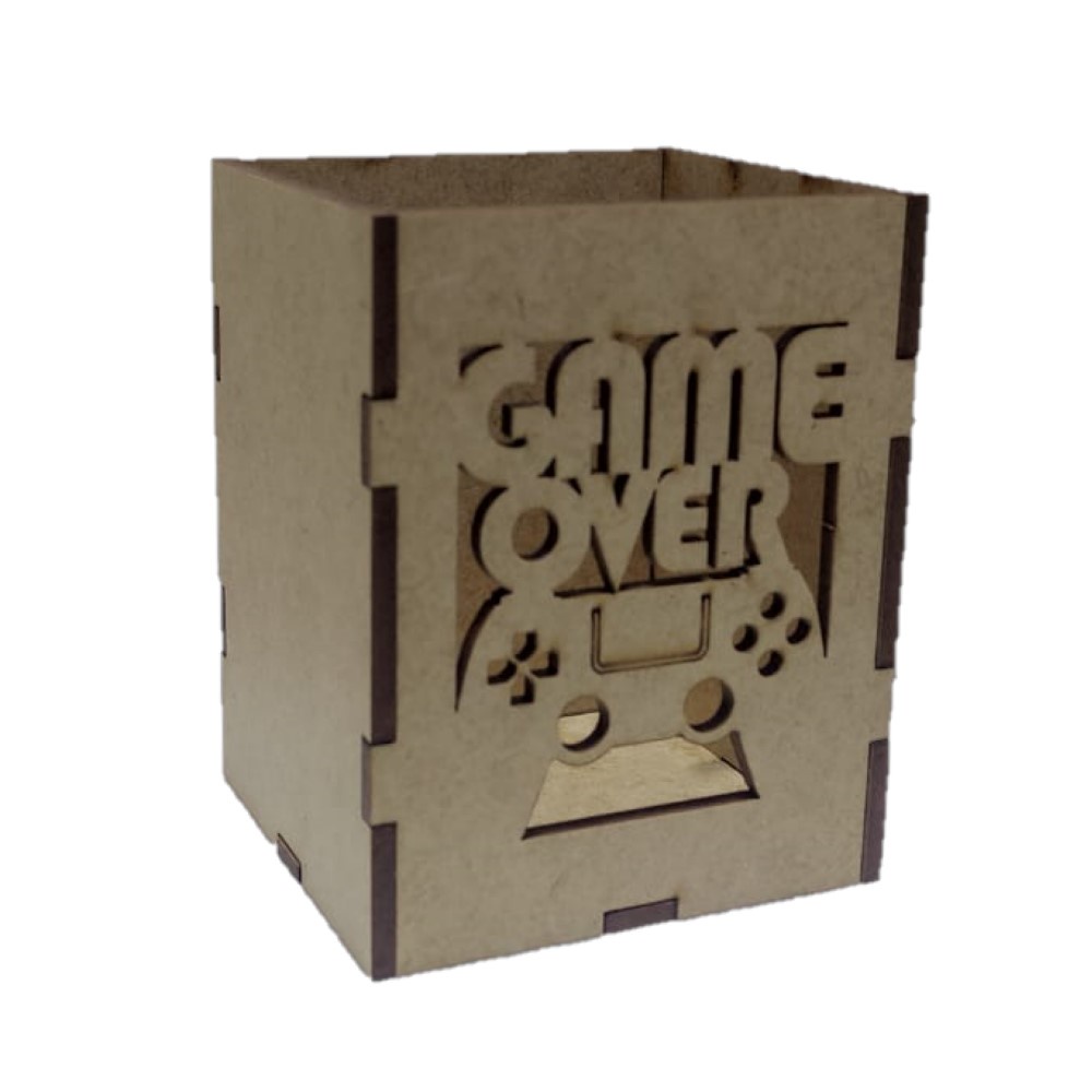 Kit 20x Porta lapis mdf Game Over Lembrancinha Enfeite - Festa Gamer ...