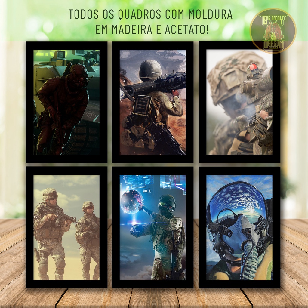 Placa Decorativa Personalizada Tema Soldado Lote 01 Militares Exército ...