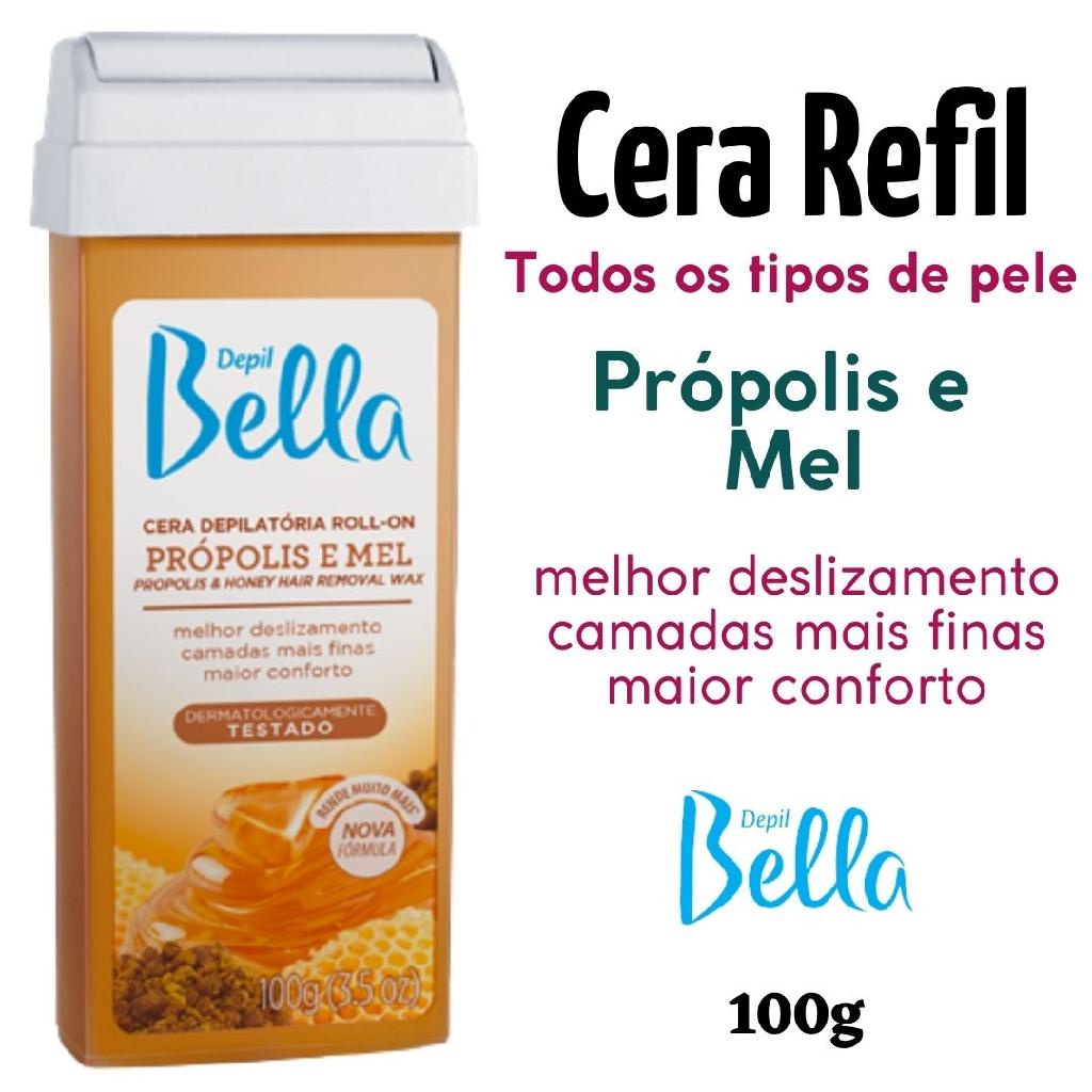 Refil Cera Quente Profissional Depilatoria Propolis E Mel Depil Bella ...