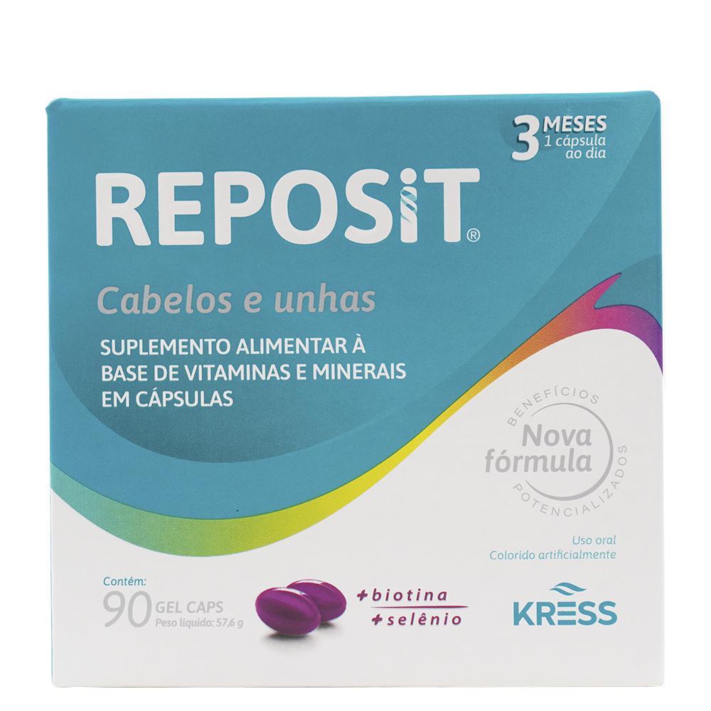 Reposit Cabelos e Unhas 90 Cápsulas Kress | Shopee Brasil