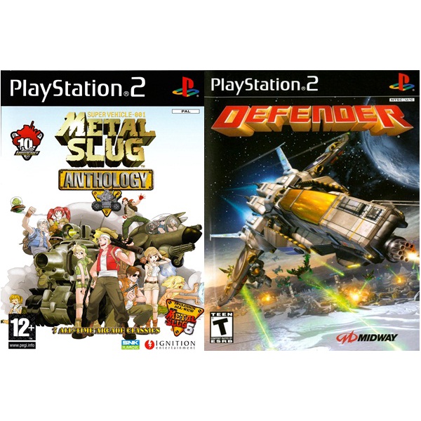 Kit Metal Slug Anthology + Defender com 2 Jogos (PS2) | Shopee Brasil