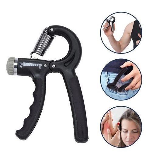 Hand Grip Flexor De Punho Com Mola Ajustável Antebraço Mãos | Shopee Brasil