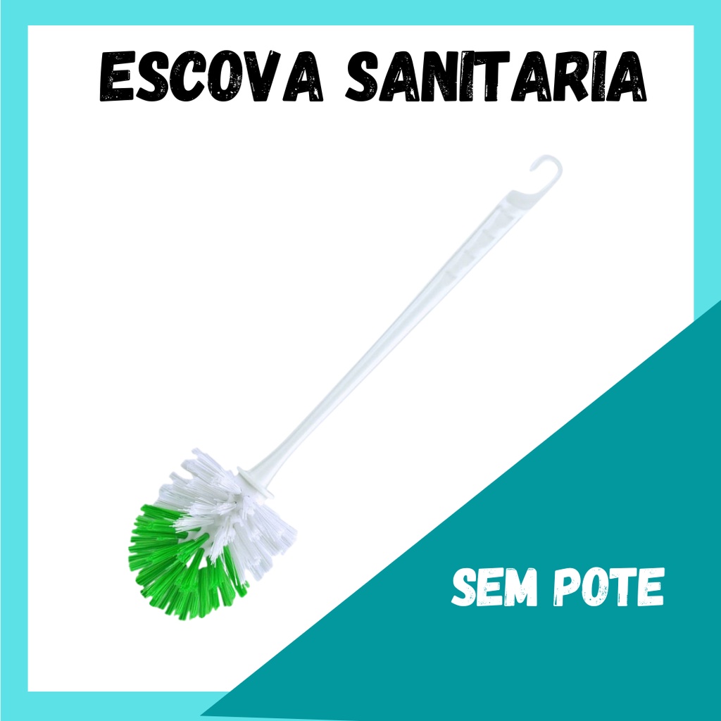 Lavatina escova sanitária sem pote privada vaso sanitário | Shopee Brasil