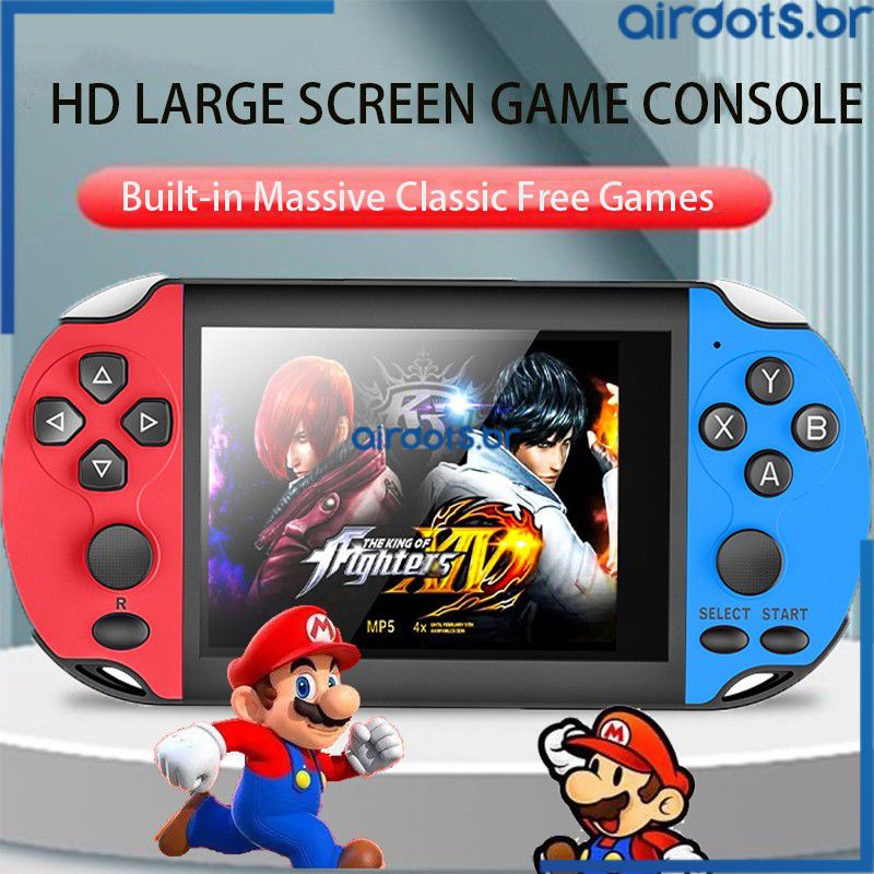 Console De Jogo Portátil Global X7 4,3 Polegadas Tela Mp4 Player 8gb ...