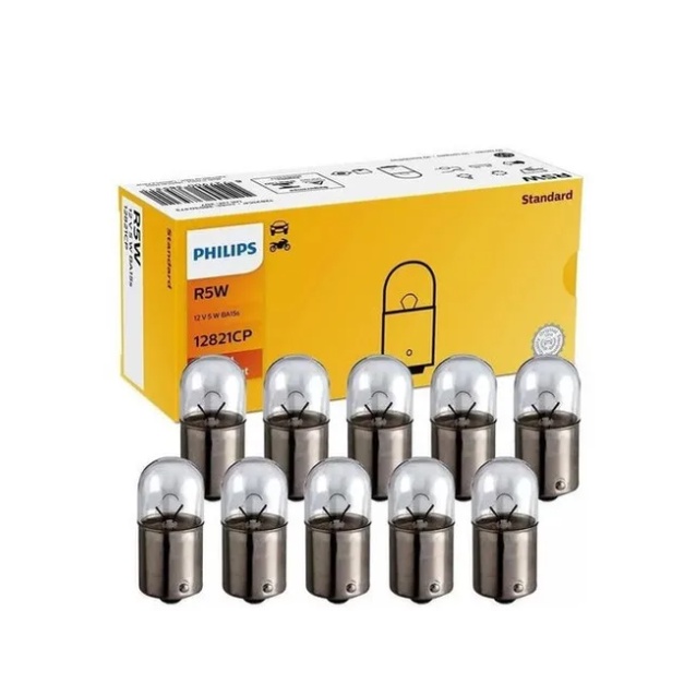 Lampada Comum 24/12v R5w 67 Philips 13821 Caixa Com 10 Unidades ...