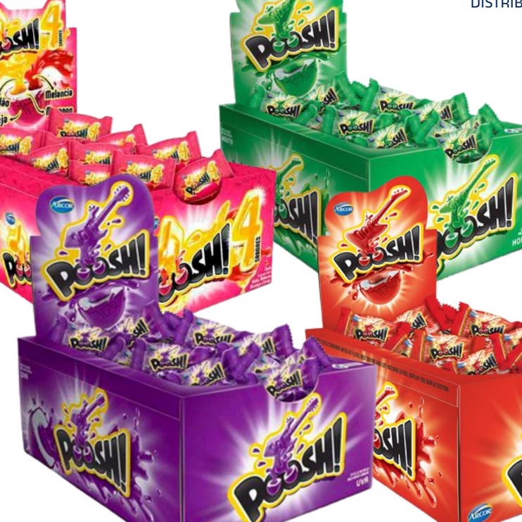 Chicle Poosh 200g - Arcor Unidade | Shopee Brasil