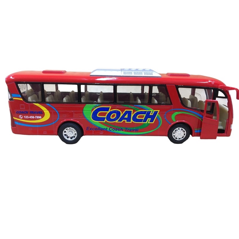Miniatura Onibus Coach Kinsfun Vermelho | Shopee Brasil