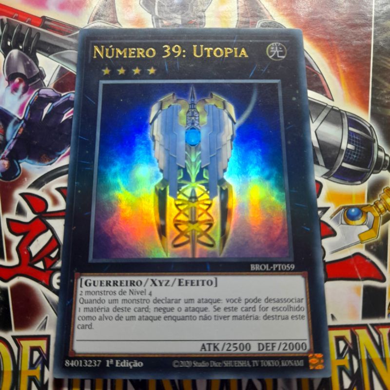 Número 39: Utopia Arte Alternativa - Ultra Raro Foil - Original Yu-gi-oh / Yugioh | Shopee Brasil