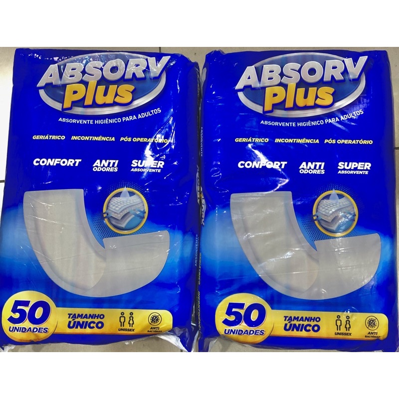 Absorvente Geriátrica com 100 Unidades absorv azul | Shopee Brasil