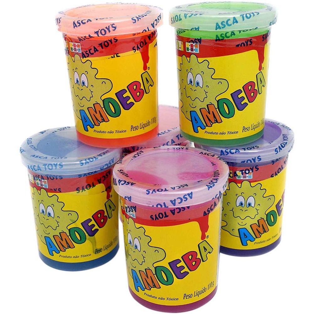 Geleca Smile Amoeba Original colorida de 110 g | Shopee Brasil