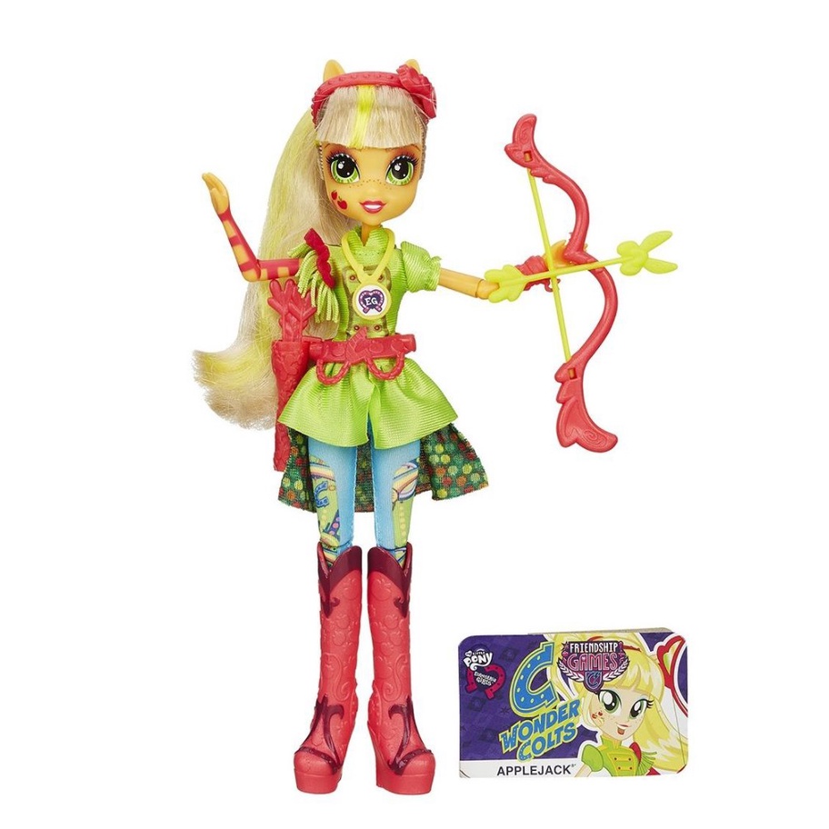 Boneca My Little Pony Equestria Girls Wondercolt Luxo Apple Jack - Hasbro | Shopee Brasil