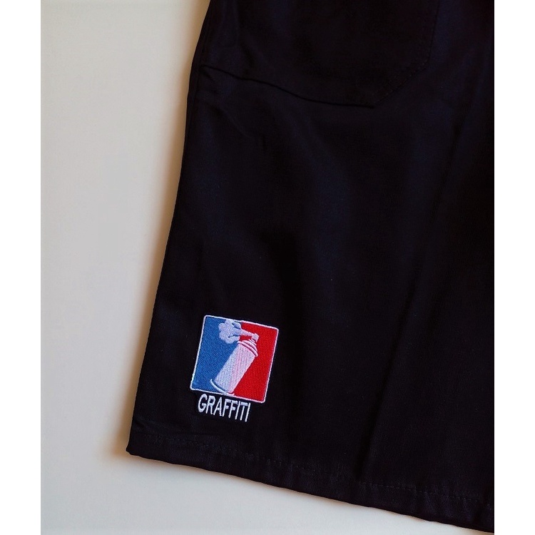 Bermuda Cargo Graffiti rapper Skate Desenho !!! Bordado !!! | Shopee Brasil
