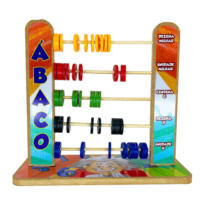 Ábaco Escolar Brinquedo Educativo Pedagógico Matemática | Shopee Brasil
