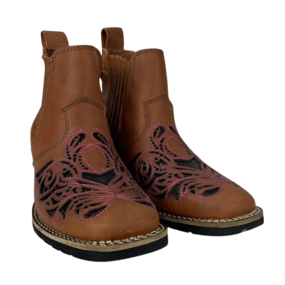 Botina Feminina La Mexicana Couro Crazy Original Com Brilho | Shopee Brasil