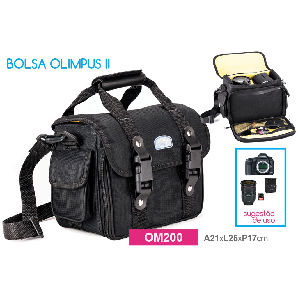 Bolsa Fotográfica Olimpus II - Crazy Bolsas - Escorrega o Preço