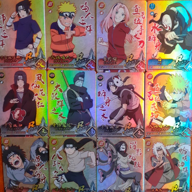 Naruto Shippuden Rainbow Foil Card Game R Raro Original Importado Raro ...