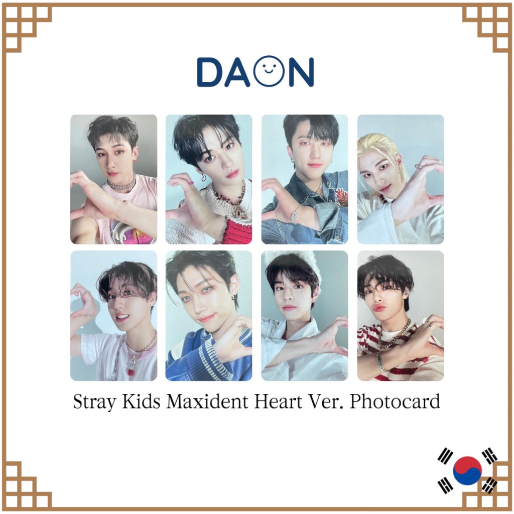Stray Kids Maxident Heart T-Crush Go Ver. Álbum Fotocard | Shopee Brasil