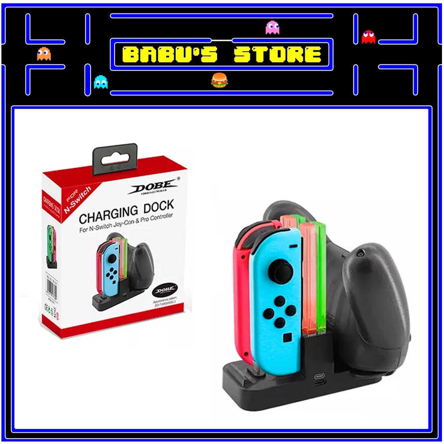 Dock/Base de recarga Nintendo Switch Joy-con e Switch Pro Controller ...
