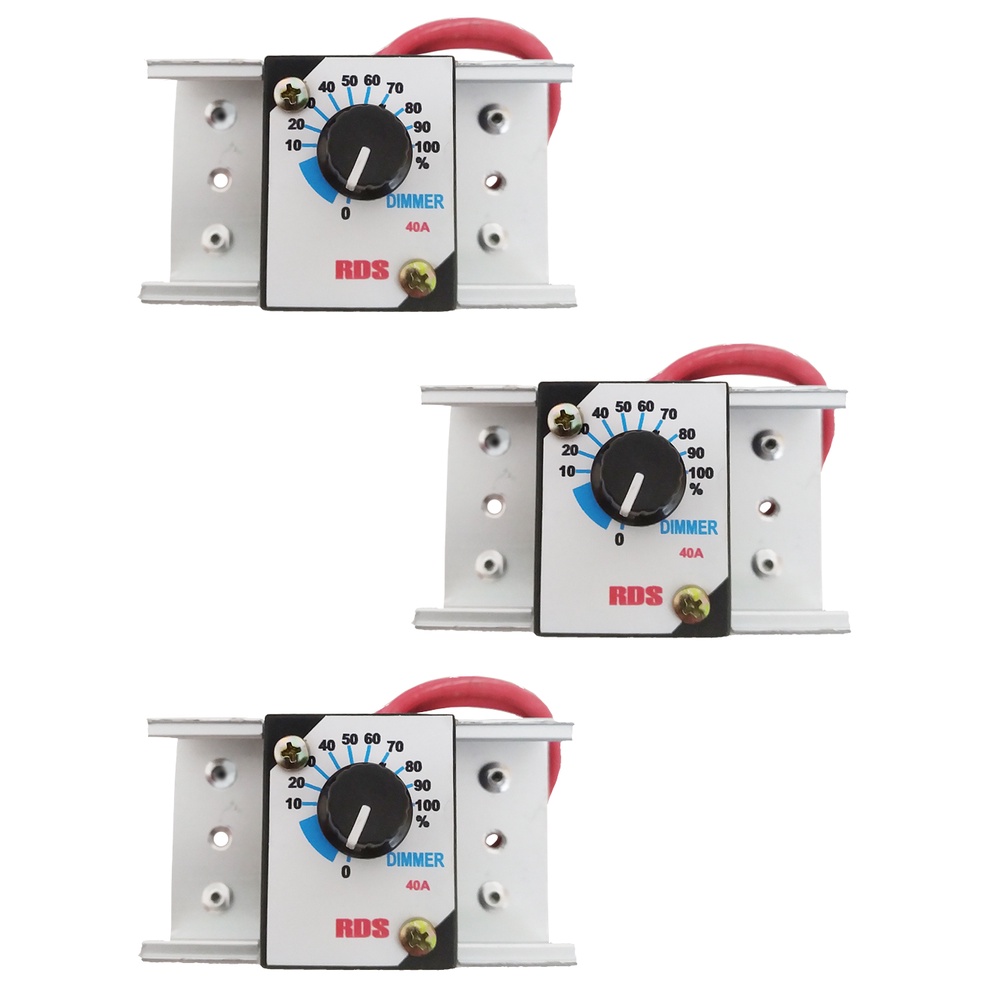 Kit 3 Dimer 6000w 40a 110 220v potência tensão ac Dimmer controle ...