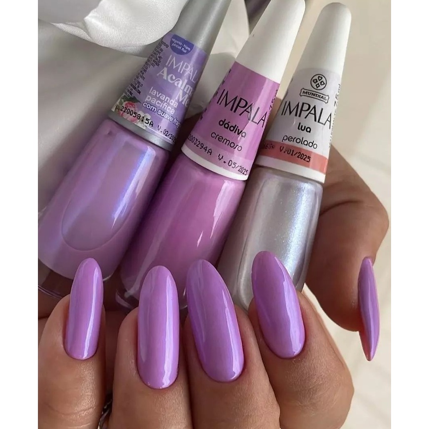 Esmaltes Impala - Lavanda Pacífica + Dádiva + Lua | Shopee Brasil