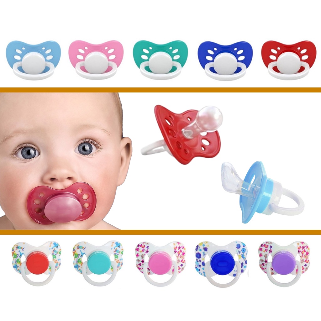 Chupeta Bico 100% Silicone Menino ou Menina Redonda ou Ortodontica ...