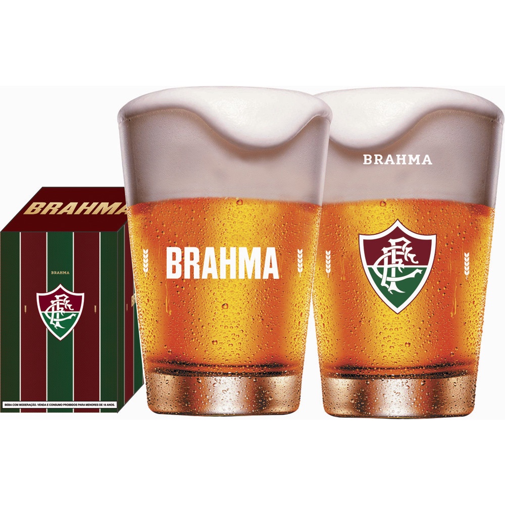 Copo Oficial Caldereta Fluminense 350ml da Brahma | Shopee Brasil