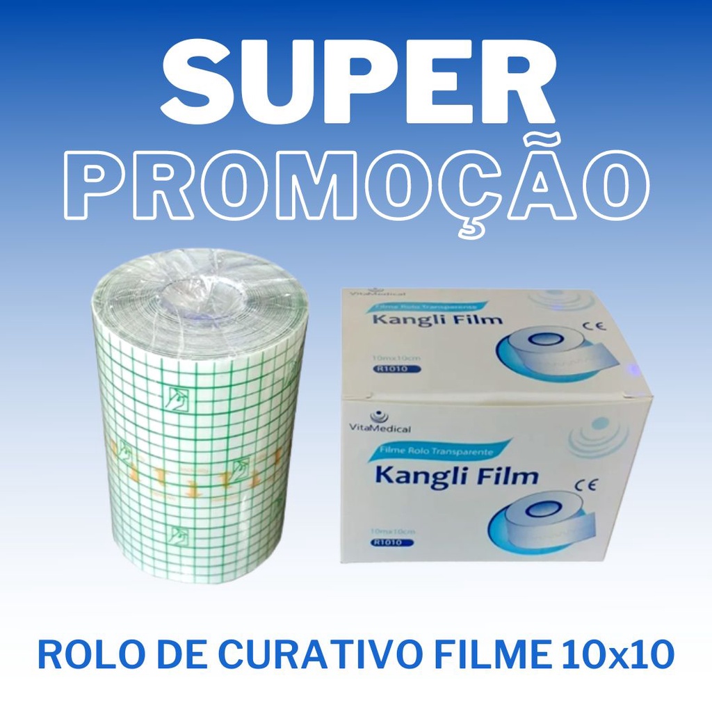 Curativo Filme Transparente Tatoo Rolo Com 10cmX10m - Escorrega o Preço