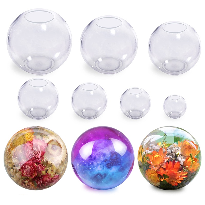 JYI Bola Epóxi RRound Moldes De Silicone Cristal Artesanal UV Resina ...