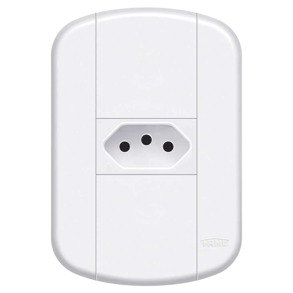 Tomadas 10A teclas placas e interruptores - Fame Linha Blanc+ Cor ...