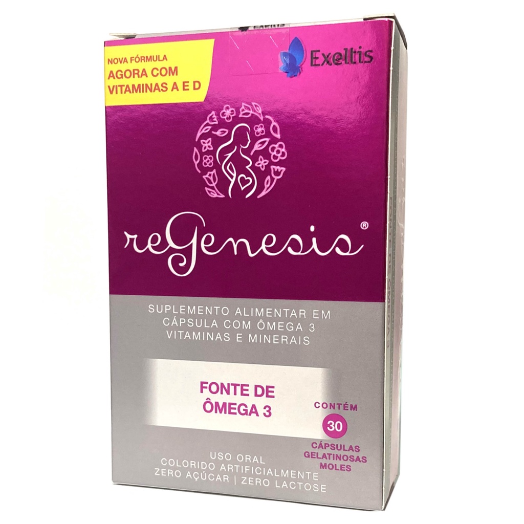 Regenesis fonte de Omega 30 Caps Suplemento Para Gestantes | Shopee Brasil