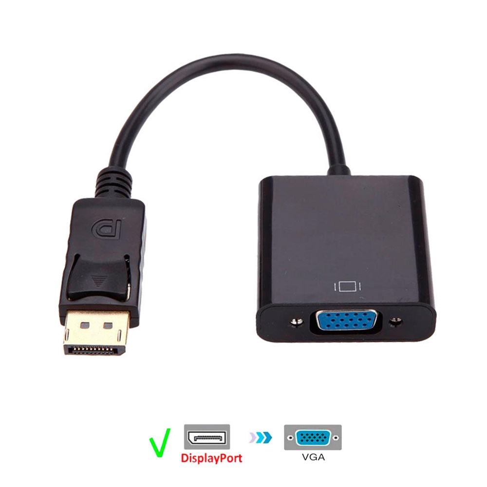 Adaptador Conversor Displayport Para Vga | Shopee Brasil