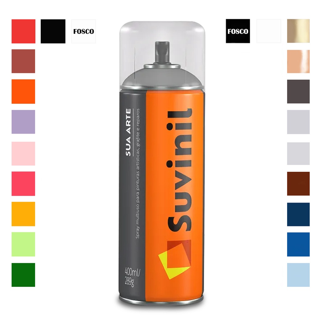 Tinta Spray Alta Qualidade Multiuso Sua Arte 400ml Suvinil | Shopee Brasil