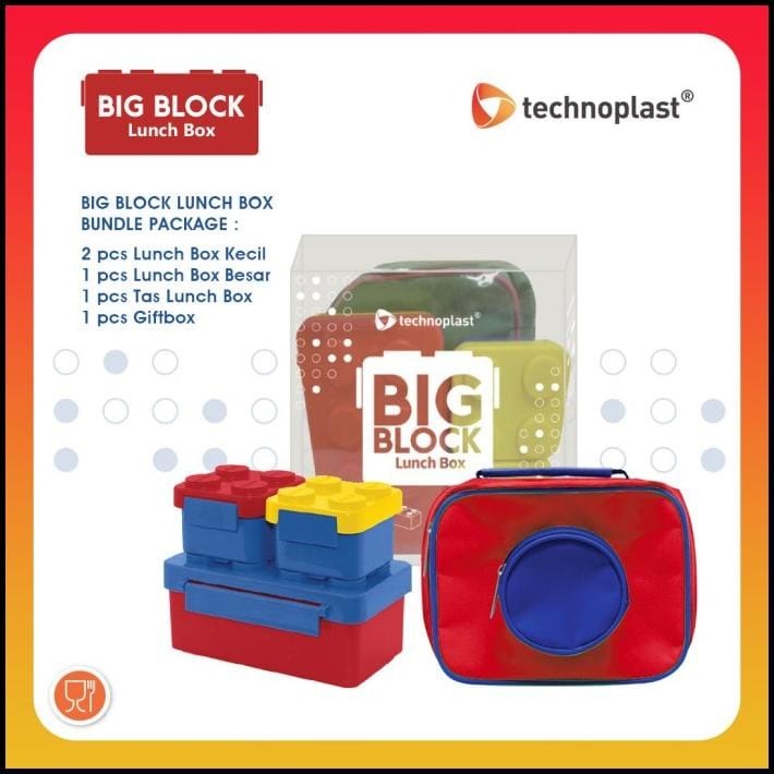 Lancheira Big Block Lego Set + Bag SLK019 . Tibl/tepak Conjunto De ...