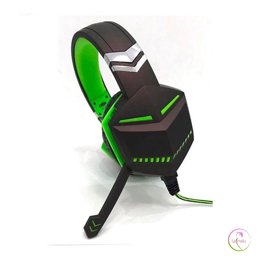 Fone Headset DEX Gamer Preto e Verde Df-500 | Shopee Brasil